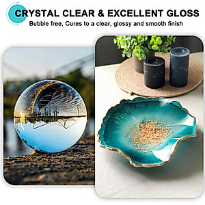 JDiction Epoxy Resin Clear High Gloss Epoxy Resin Deep Pour 1 Gallon Art Resin for Jewelry Casting, Table Top, Wood and Mold Crafts