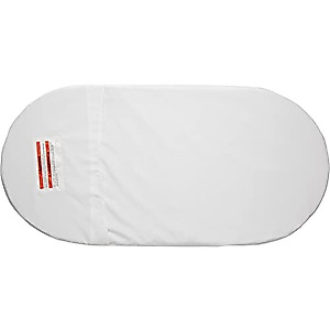 Fisher-Price Baby Bassinet Sheet, Machine-Washable Replacement Sheet for Cradle Mattress 31.63 X 15.75 Inches