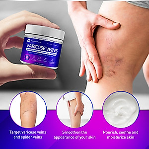 Pharmapulse Varicose & Spider Veins Soothing Leg Cream - Relaxing Leg Cream Formula - Fast-Acting Relief Cream - Expertly Crafted for Optimal Comfort 2oz