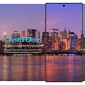 Power Theory Designed for Samsung Galaxy Note 10 PLUS 5G Screen Protector [Not Glass], Easy Install Kit, Case Friendly, Full Cover, Flexible Film Anti Scratch, 2 Pack