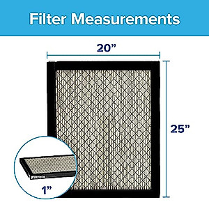 Filtrete 20x25x1 Air Filter, MPR 2800, MERV 14, Healthy Living Ultrafine Particle Reduction 3-Month Pleated 1-Inch Air Filters, 2 Filters