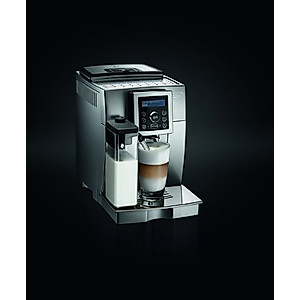 DeLonghi Compact Automatic Cappuccino, Latte and Espresso Machine, Silver