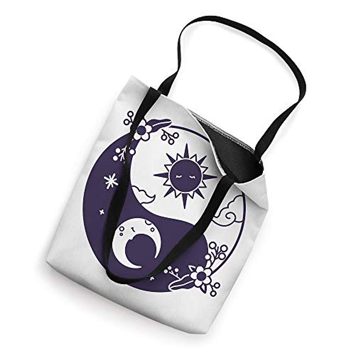 Yin Yang Moon Sun Tote Bag