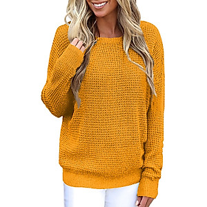 Asvivid Soft Criss Cross V Neck Knit Sweaters for Women Fall Trendy Open Back Women Sweater Solid Cozy Chunky Ovesized Pullover Tops M