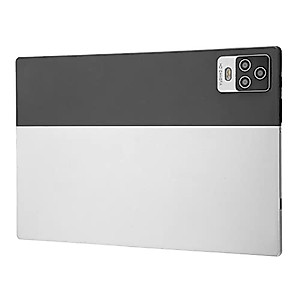 Honio 10.1 Inch Tablet, 8MP Front 16MP Rear Octacore CPU US Plug 100-240V 5G WiFi Support 4G LTE 12GB 256GB Tablet 12.0 (Silver)