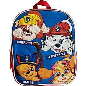 Fast Forward Paw Patrol Surprise 11" Mini Backpack (Blue-Red)