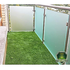 Turf Shield - Vinyl Black Screen, Clear Screen, Opaque Matte Screen Window Film for Artificial Turf, Grass, Patio Furniture, and Vehicle Protection!(54" X 60", Matte Vinyl)