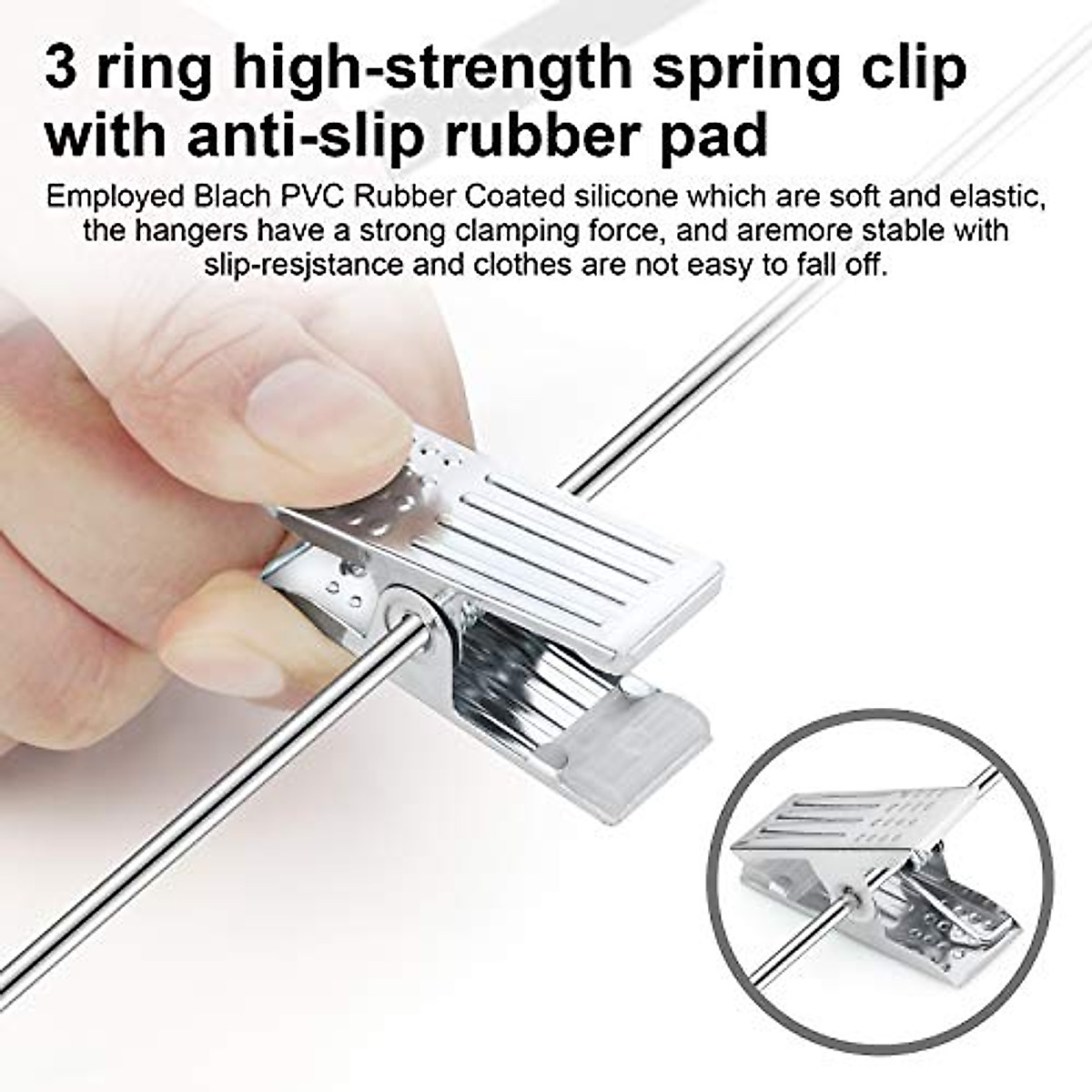 TIMMY Velver Hangers with Clips (20 Pack) Hangers Non Slip Velvet Clothes Hangers,Ultra Thin Pants Hangers,Skirt Hangers with 360°Swivel Hooks(Black)