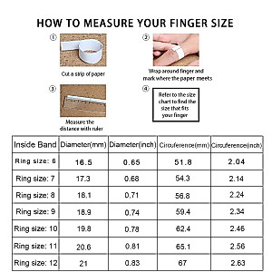 Nanafast 3 PCS Anxiety Spinner Ring Stainless Steel Spinner Band Ring Fidget Rings for Women Men Relieving Stress Anxiety Rings Set black 6