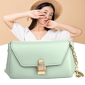 OSGTFY Small Crossbody Purses bags for Women Handbags Shoulder Bag | Zipper Pocket | Metal Strap (green)