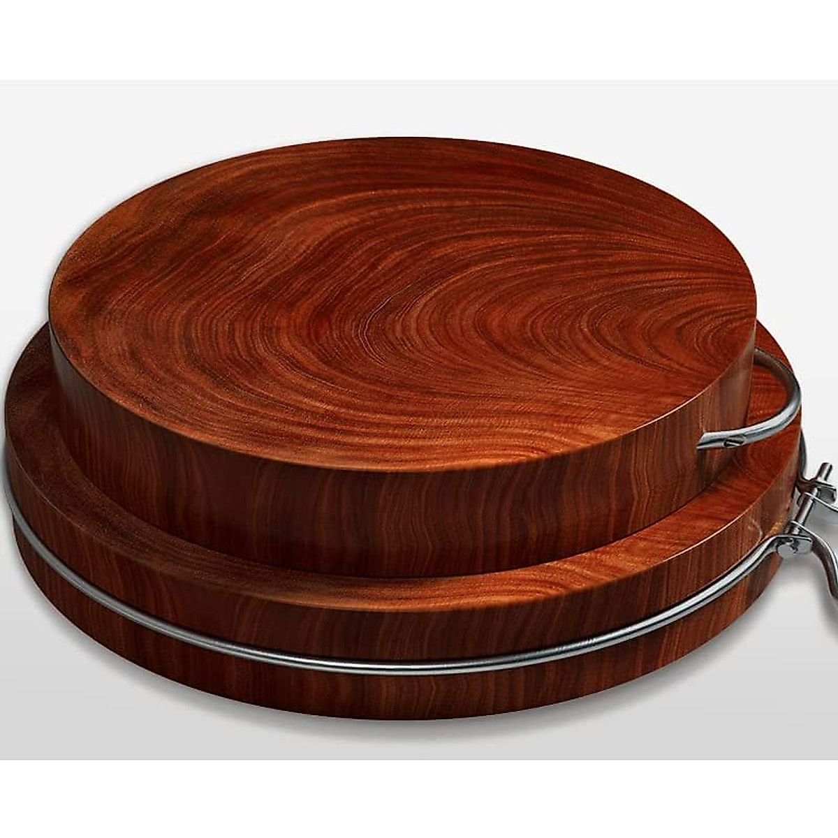 Kitchen Utensils Family Cutting Board Round Thickening Kitchen Solid Reversible Wood Chopping Blocks tool for Cutting Meat, Bones and Vegetables Multipurpose