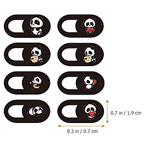 SOLUSTRE Computer Camera Computers Laptops 8pcs Camera Cover Cute Pattern Web Camera Cover Laptop Camera Cover Privacy Guard Protector (As Shown) Computer Camera Computers Laptops