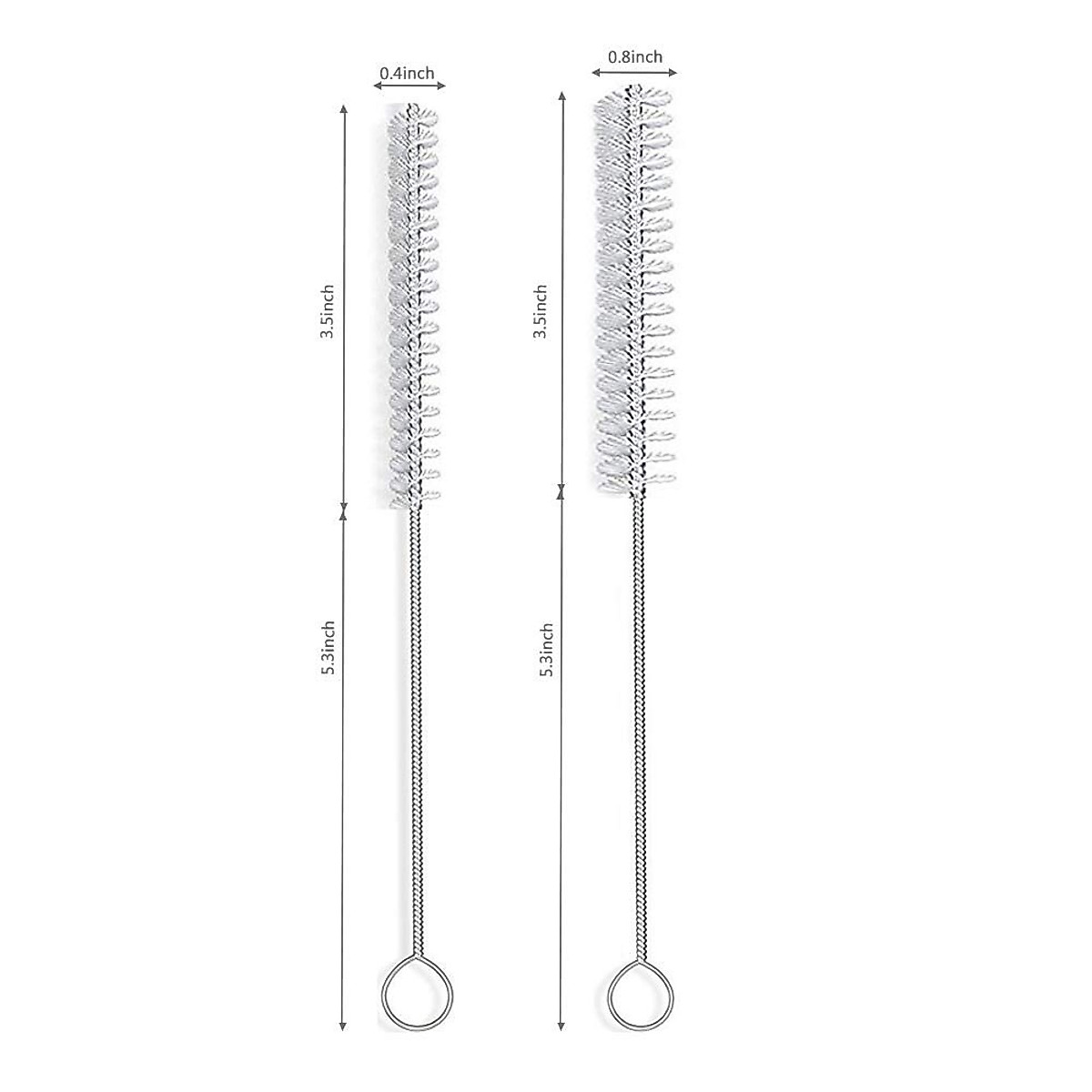 8PCS Thick Glass Graduated Dropper Pipettes Fluid and Liquid Pipettors 0.5ml, 1ml,2ml,3ml,5ml, 10ml,10CM,20CM with Caps and 2PCS Washing Brushes and 2PCS 20cm Glass Stir Rod(20cm-7.8inch)