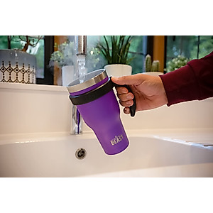 Beast 40 oz Tumbler Stainless Steel Vacuum Insulated Coffee Ice Cup Double Wall Travel Flask (Purple)