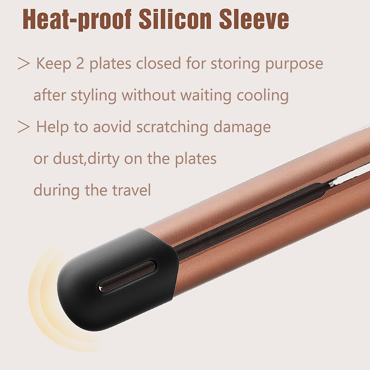 NITION Ceramic Tourmaline Flat Iron for Hair LCD 1" Hair Straighteners MCH Fast Heating UP Healthy Smooth Straightening Styling Tools with Travel Pouch Bag. 265-450°F Adjustable 6 Temperatures Levels