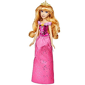 Disney Princess Royal Shimmer Aurora Doll, Fashion Doll with Skirt and Accessories, Toy for Kids Ages 3 and Up, Pink