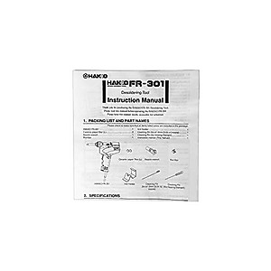 Hakko FR301-03/P Portable Desoldering Tool with Precise Temperature Control °F /°C