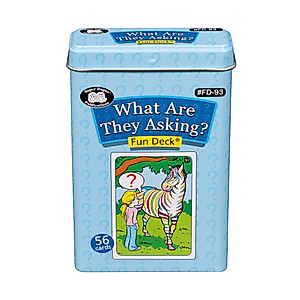 Super Duper Publications | What are They Asking? Fun Deck Flash Cards | Educational Learning Resource for Children