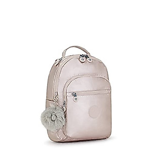 Kipling Seoul Small Metallic Tablet Backpack Metallic Rose