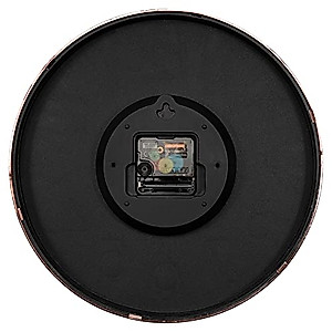 Foxtop Modern Wall Clock 12 Inch Non-Ticking Silent Battery Operated Round Quartz Rose Gold Wall Clock for Office Bedroom Living Room Kitchen Home School Decor