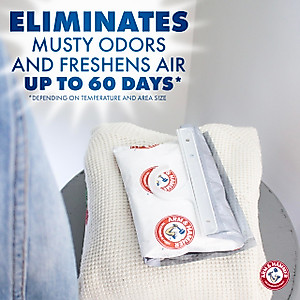 Arm & Hammer Fragrance Free Hanging Moisture Absorber Dehumidifier and Odor Eliminator 2 Pack - Traps Moisture for Fresher, Cleaner Air