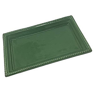 October Hill Ceramic Guest Towel Caddy/Tray, Green