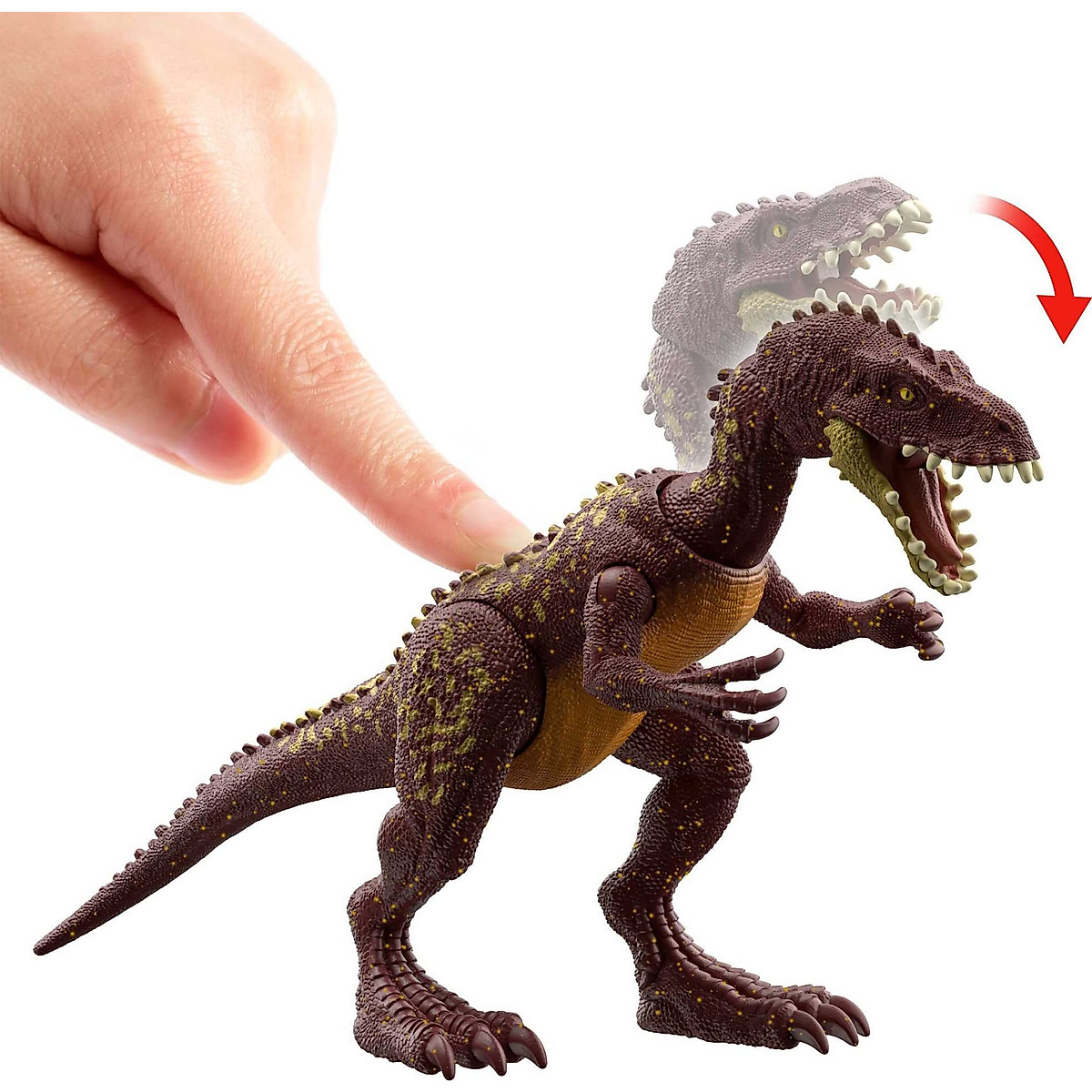 Jurassic World Fierce Force Masiakasaurus Camp Cretaceous Authentic Dinosaur Strike Motion Action Figure, Movable Joints, Gift Fans 3 Years & Older