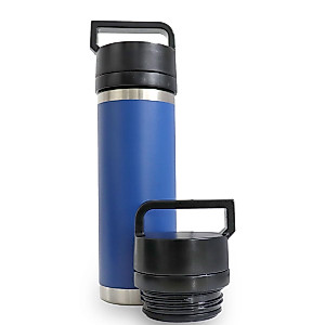 Chug Caps with Ice Blocker Fit for YETI Rambler Bottle and Other Bottles, Replacement Accessories Cap lid Prevent Penetrating Cubed or Crushed Ice during a Drink Fits 18/26/ 36/64 oz Bottles