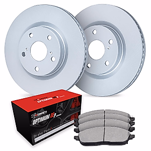 R1 Concepts Front Brakes and Rotors Kit |Front Brake Pads| Brake Rotors and Pads| Optimum OEp Brake Pads and Rotors|fits 2013-2022 INFINITI JX35, QX60; Nissan Murano, Pathfinder