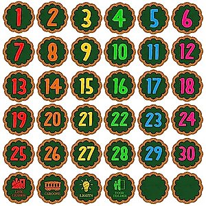 FLYAB Number Spot Markers Stickers 36PCS Number Line Up Helpers Stickers for Classroom Floor Classroom Line Up Spot Floor Decals for Back to School Kindergarten Preschool Elementary Teacher Supplies