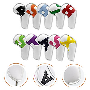 BESPORTBLE 10pcs Golf Club Cover Professional Club Cover Cover Golfs Rods Pu Putter Cover Water-Proof Putter Cover Mallet Putter Cover Club Equipment Pu Putter