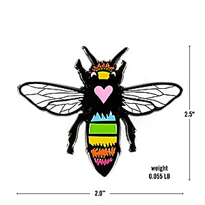 Dime Bags Hat Pin | Double Posted Ellie Paisley Pin with Enamel Finish (Ellie Paisley Beeutiful)