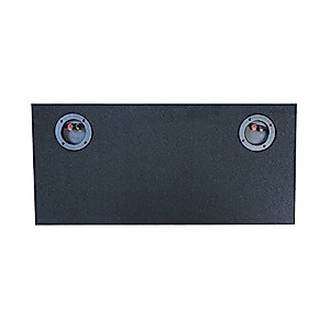 1x Audiotek CA-10DP Dual 10" Vented Car Vehicle Audio Subwoofer/Speaker Ported Box Enclosure 1-Inch Medium-Density All MDF Wood Fits Any 10-Inch Speakers