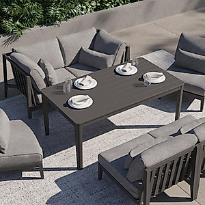 Outer Outdoor Throw Pillow with OuterWeave Performance Fabric, Decorative Outdoor Pillow for Patio & Outdoor Furniture, Includes Machine Washable Pillow Cover and Insert - Deep Sea Navy, 18"x18"