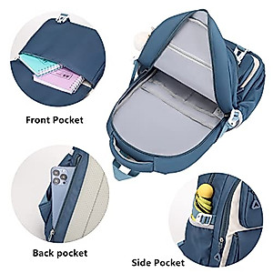 QHRIDS Girls Backpack Aesthetic Laptop Backpacks Kawaii Large Bookbag Anime Casual Travel Daypack