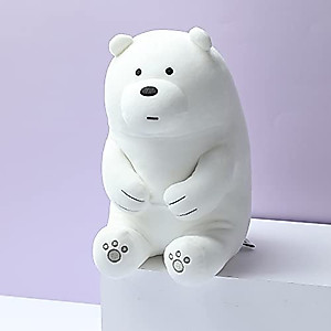 MINISO 11" We Bare Bears Plush Toy - Ultrasoft Stuffed Animals for Kids, Toddlers, Boys, Girls - Cute Kawaii Pillow for Valentine's Day, Christmas - Officially Licensed by We Bare Bears