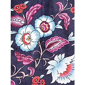 Vera Bradley Women's Fleece Plush Throw Blanket, Mayfair in Bloom, 80 X 50