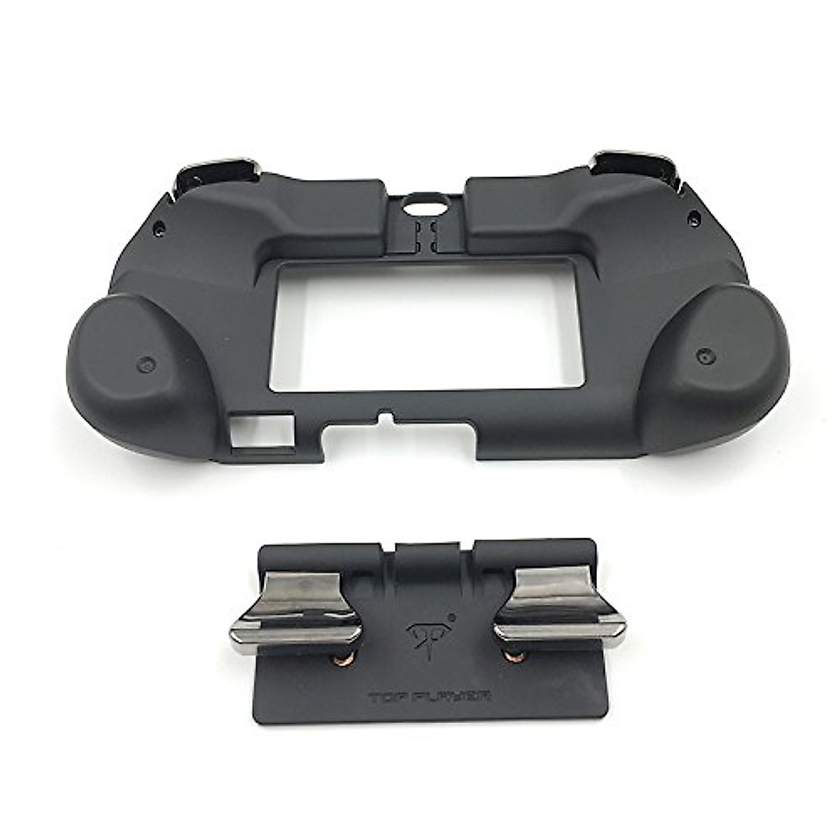 L3 R3 Matte Hand Grip Handle Joypad Stand Case with L2 R2 Trigger Grips Handel Holder Button For PS Vita PSV 2000 （Black）