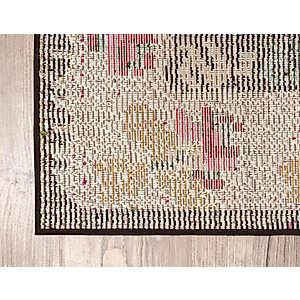 Unique Loom Sedona Collection Southwestern, Geometric, Border, Over-Dyed, Modern, Tribal, Abstract Area Rug, 9 ft x 12 ft, Multi/Beige