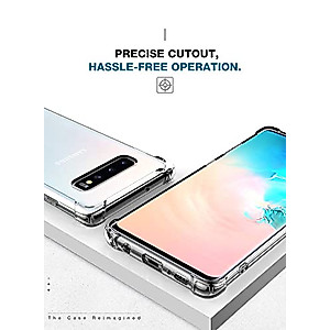 KIOMY Galaxy S10 Plus Case Ultra Crystal Clear Shockproof Bumper Protective for Samsung Galaxy S10 Plus S10+ Transparent Pure TPU Slim Fit Gel Flexible Cell Phone Back Cover Men Women