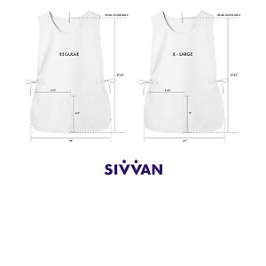 Sivvan Unisex Apron - Cobbler Apron - S8700 - White - R