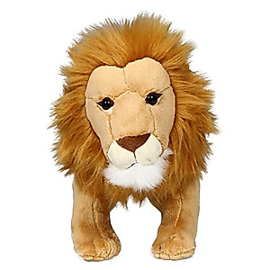 Ice King Bear Lion Stuffed Animal, Lifelike Plush Toy, 12 Inches Length