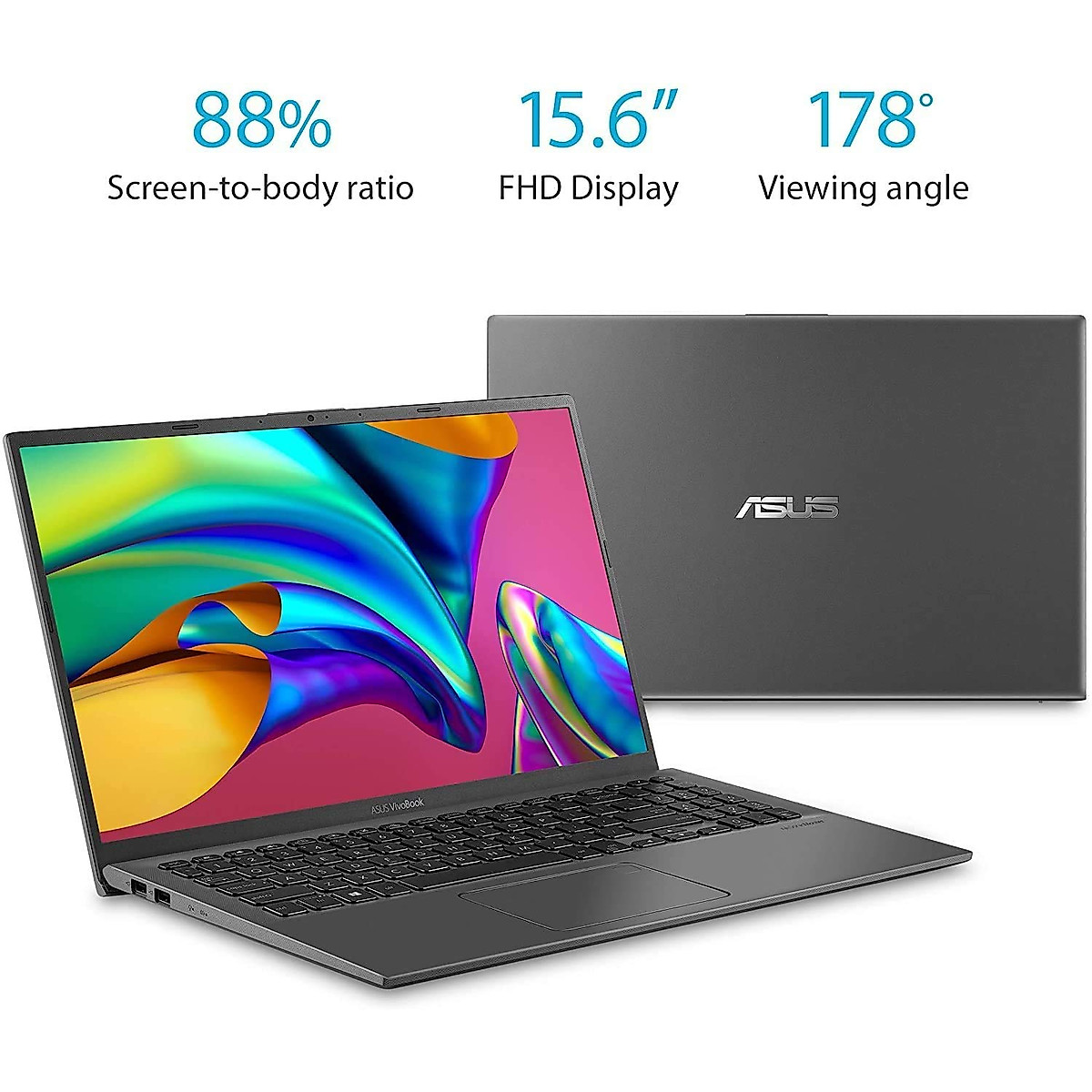 ASUS Newest Vivobook 15.6" FHD Touchscreen Thin Laptop, Intel Core i3-1115G4 Up to 3.9Ghz, 20GB RAM,512GB PCIE SSD, HDMI, Fingerprint, Backlit KB, Windows 11S, Grey with ES USB Card