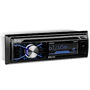 BOSS Audio Systems 508UAB Car Stereo System - Single Din, Bluetooth Audio and Calling Head Unit, Aux-in, USB, Built-in Microphone, CD Player, AM/FM Radio Receiver, Hook Up To Amplifier