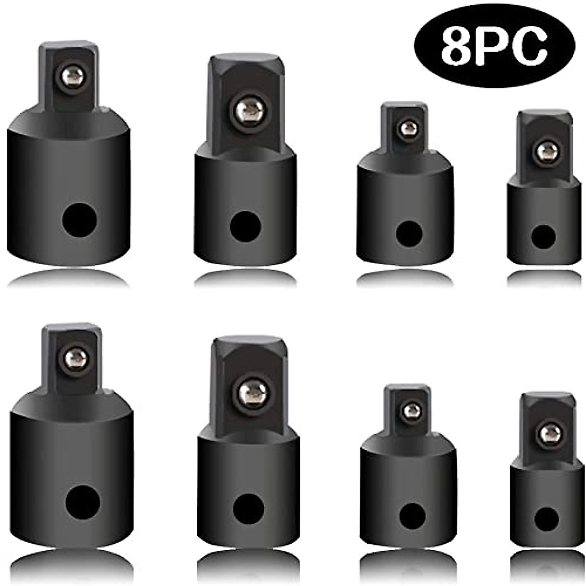 24pcs Impact Extension & Socket Adapter, Mgtgbao Socket Set Extension/ 1/4-Inch Hex Shank Drill Extension | CR-V Steel