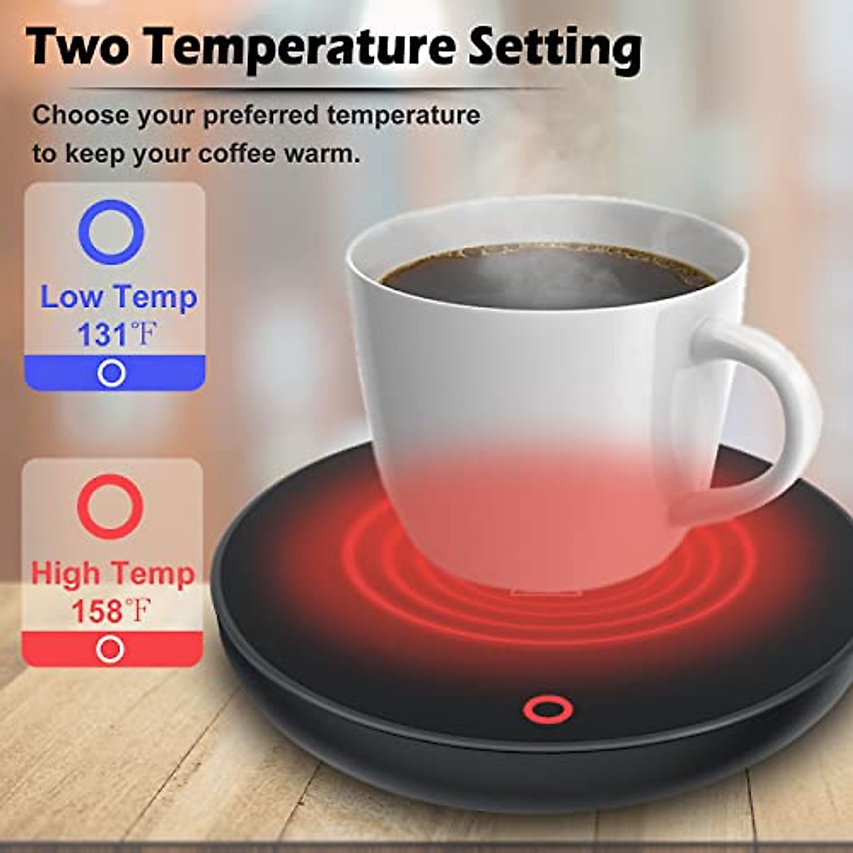 Candle Warmer Plate, Coffee Mug Warmer, Coffee Warmer for Desk, Coffee Cup Warmer with Auto Shut Off