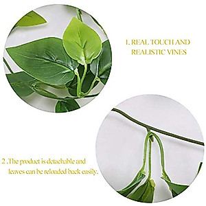 XHXSTORE 3.45 Ft Artificial Hanging Plants Fake Ivy Vine Plant Hanging Wall Plants Greenery for Home Shelf Bathroom Wedding Garland Indoor Outdoor Patio Decor (No Baskets)