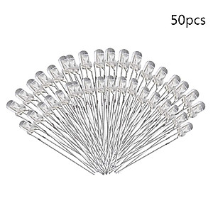 Othmro Pack of 50 3mm Green Red Common Anode LED Diode Light Round 20mA Bright Bulb Lighting Lamp Electronic Components Light Emitting Diodes