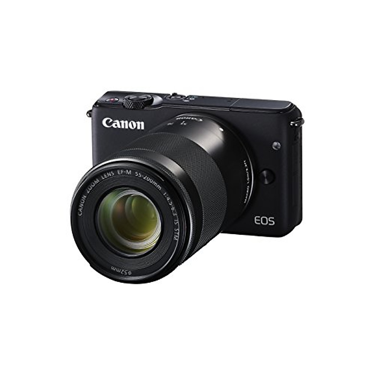 Canon EOS M10 Mirrorless Camera Kit EF-M 15-45mm f/3.5-6.3 and EF-M 55-200mm f/4.5-6.3 Image Stabilization STM Lenses (Black)
