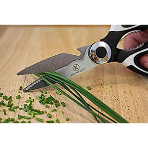 Best kitchen Heavy Duty Cooking Scissors for Food like Chicken, Poultry, Game, Meat, Pizza. Herb Cutting Utility Scissor – Multipurpose Dishwasher Safe Kitchen Shears – Surgical Grade Stainless Steel